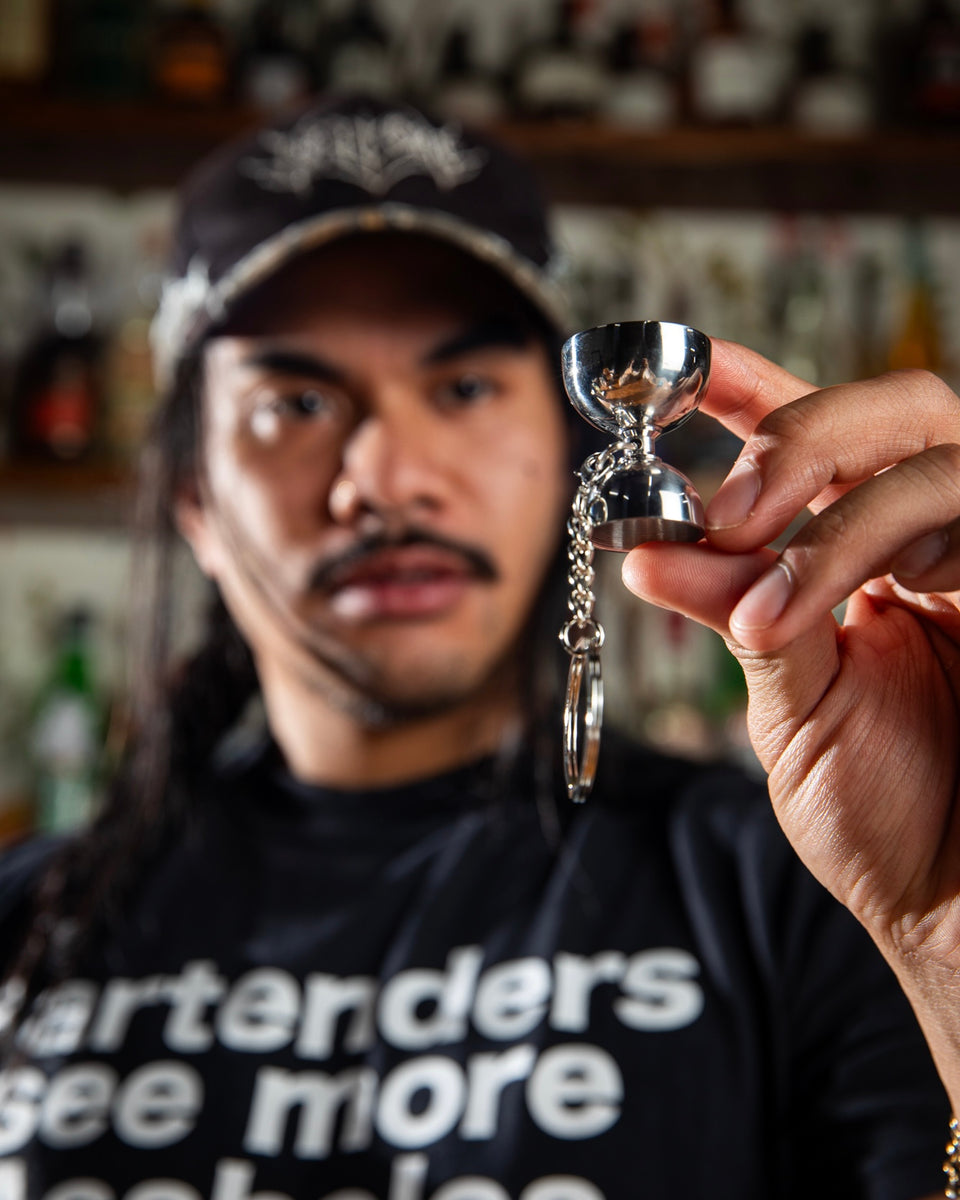 Mini Bell Jigger Keychain – Portable Bar Tool | Mover & Shaker Co