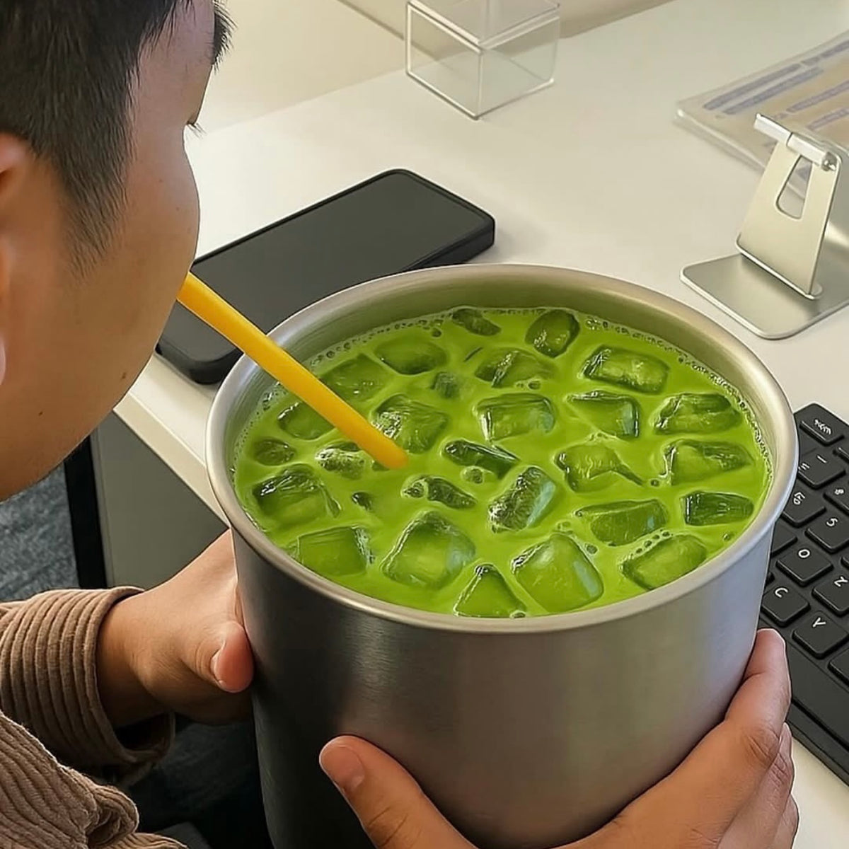 Hot Matcha Latte Pin – Mover & Shaker Co