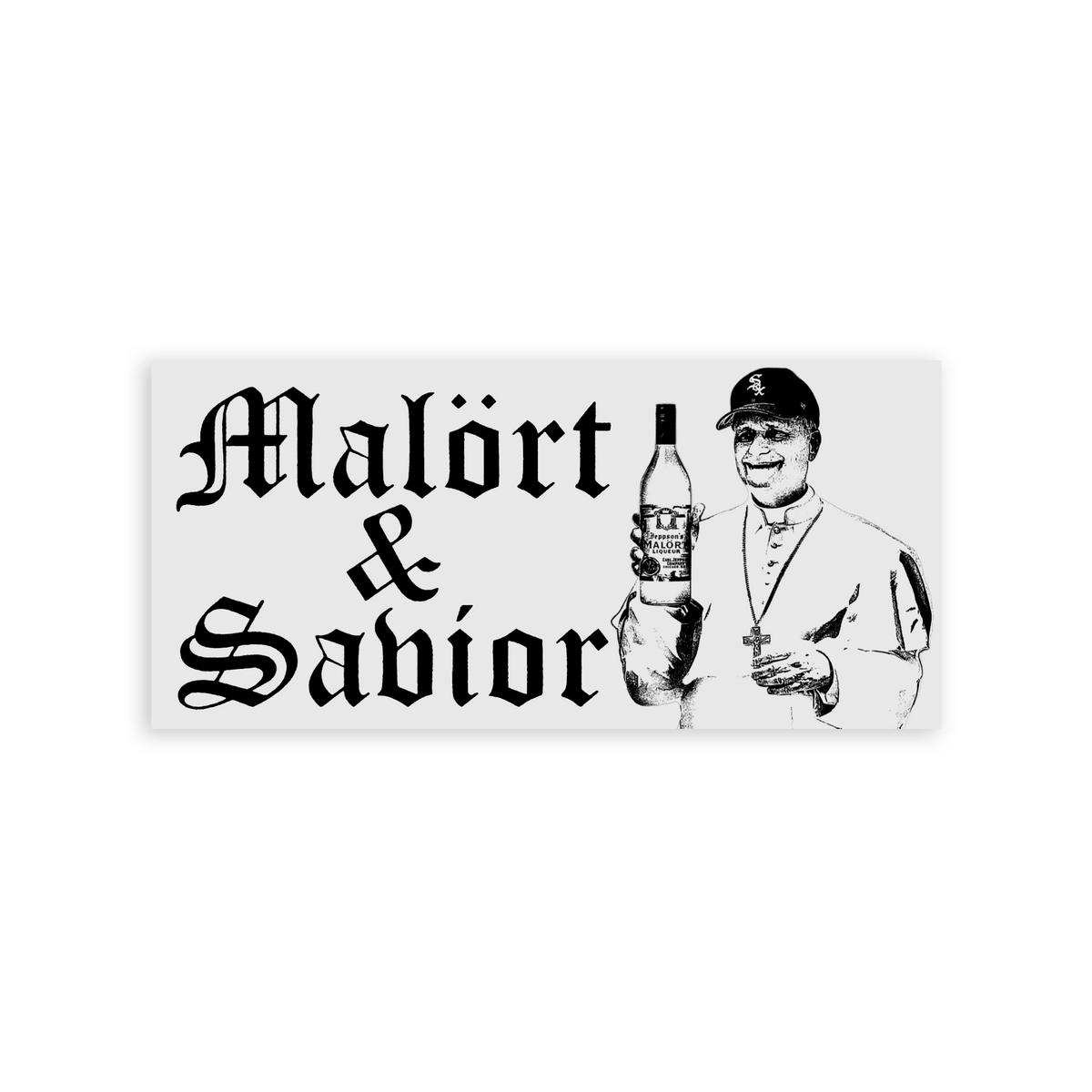 Malort & Savior Bumper Sticker – Mover & Shaker Co