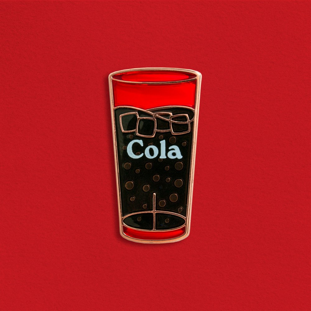 Red Cola Cup Pin – Mover & Shaker Co