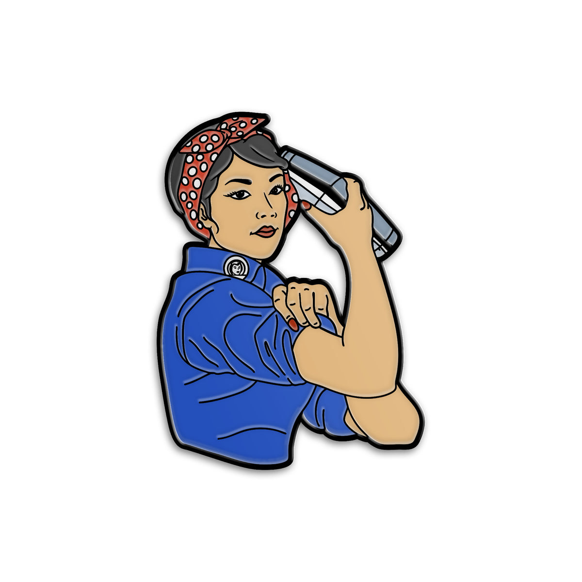 Rosie the Shaker Pin – Mover & Shaker Co